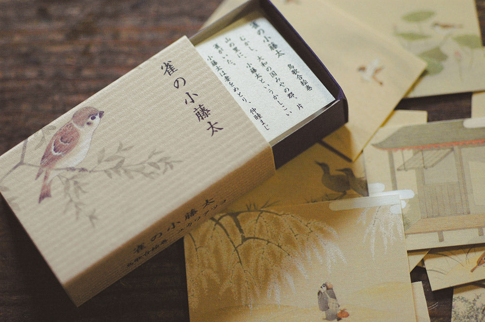 Bird Folding Mini Cards in a decorated matchbox - Sparrow Tadashi Koto ...